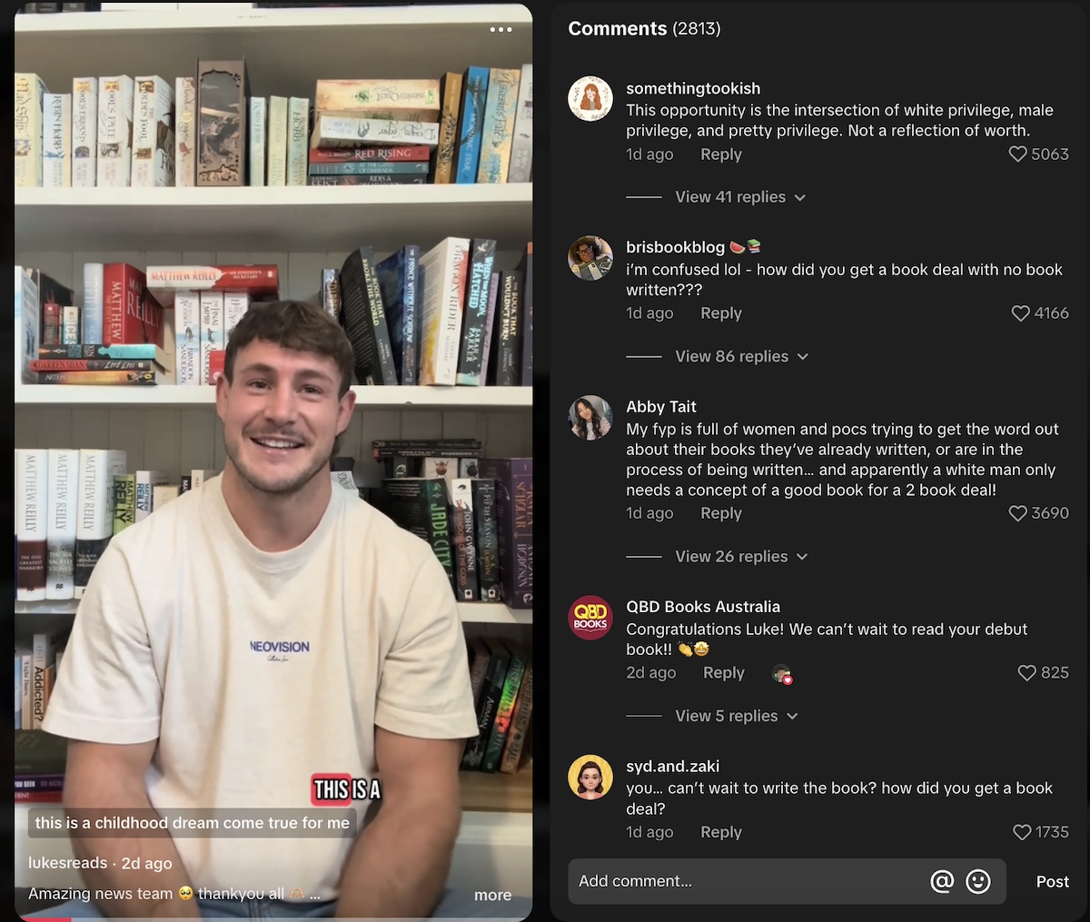 The Bachelor’s Luke Bateman responds to book deal backlash